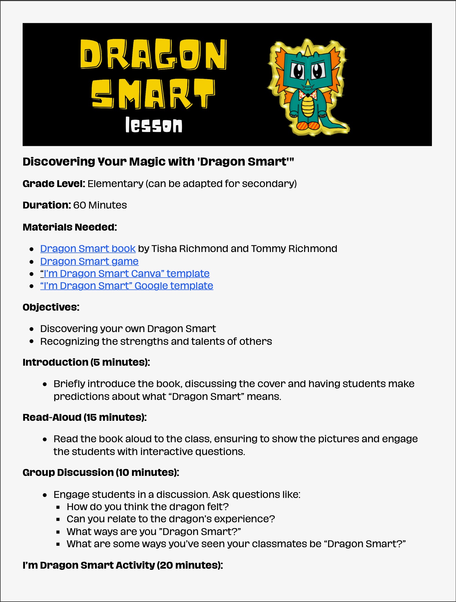 Unleash Your Magic: Dragon Smart Lessons for Every Learner – Dave ...